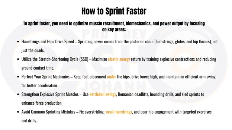 How to Sprint Faster: Hamstrings, Hips & Explosive Speed Training ...