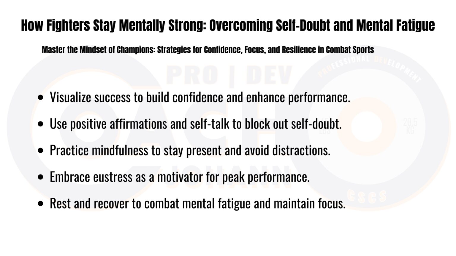 How Fighters Stay Mentally Strong: Overcoming Self-Doubt and Mental ...